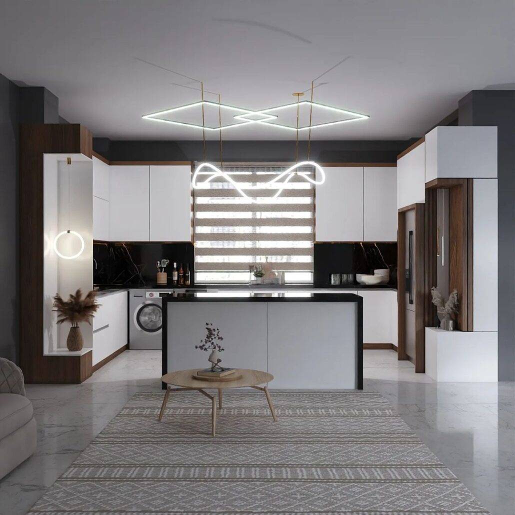 کابینت ام دی اف لوکس کد 7093 - دکوراسیون داخلی فانوس